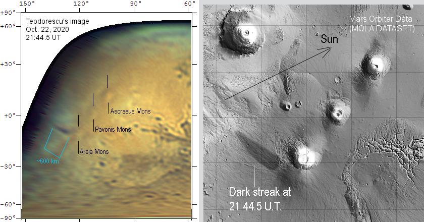 Suddenly, A Dark Streak Appears on Mars | Spaceweather.com